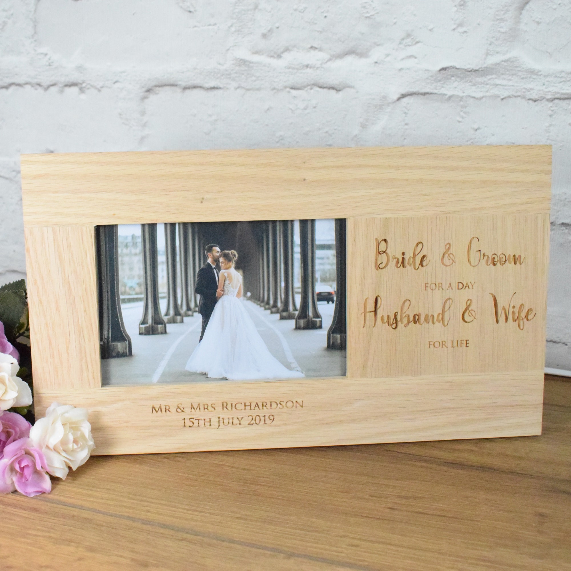Personalised Wedding Photo Frame, Wedding Frames Personalised, Wedding ...