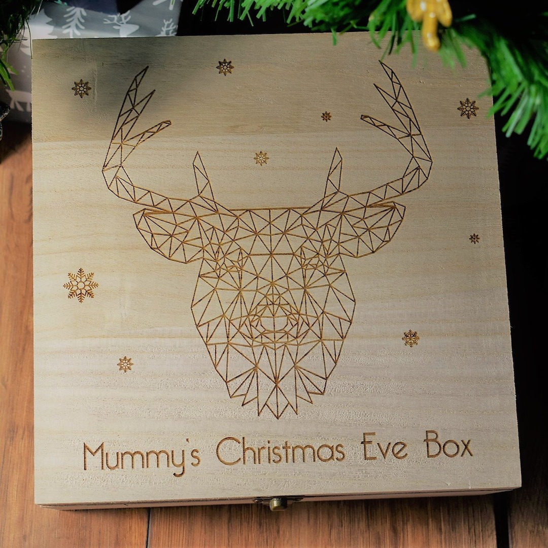 Personalised Christmas Eve Box - Bespoke Personalised Engraved Wooden ...