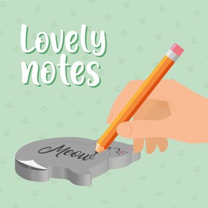 Legami Lovely Notes Kitty Adhesive Note Pad - Cat Note Pad, Cat Sticky ...