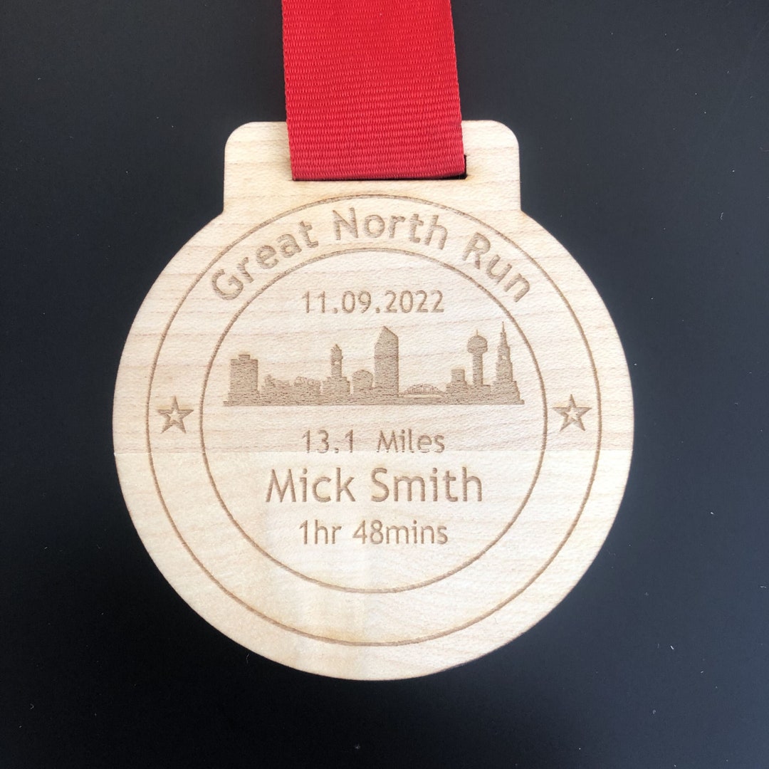 Personalised Medals, Engraved Wood Medals - Sport, Hiking, Running ...