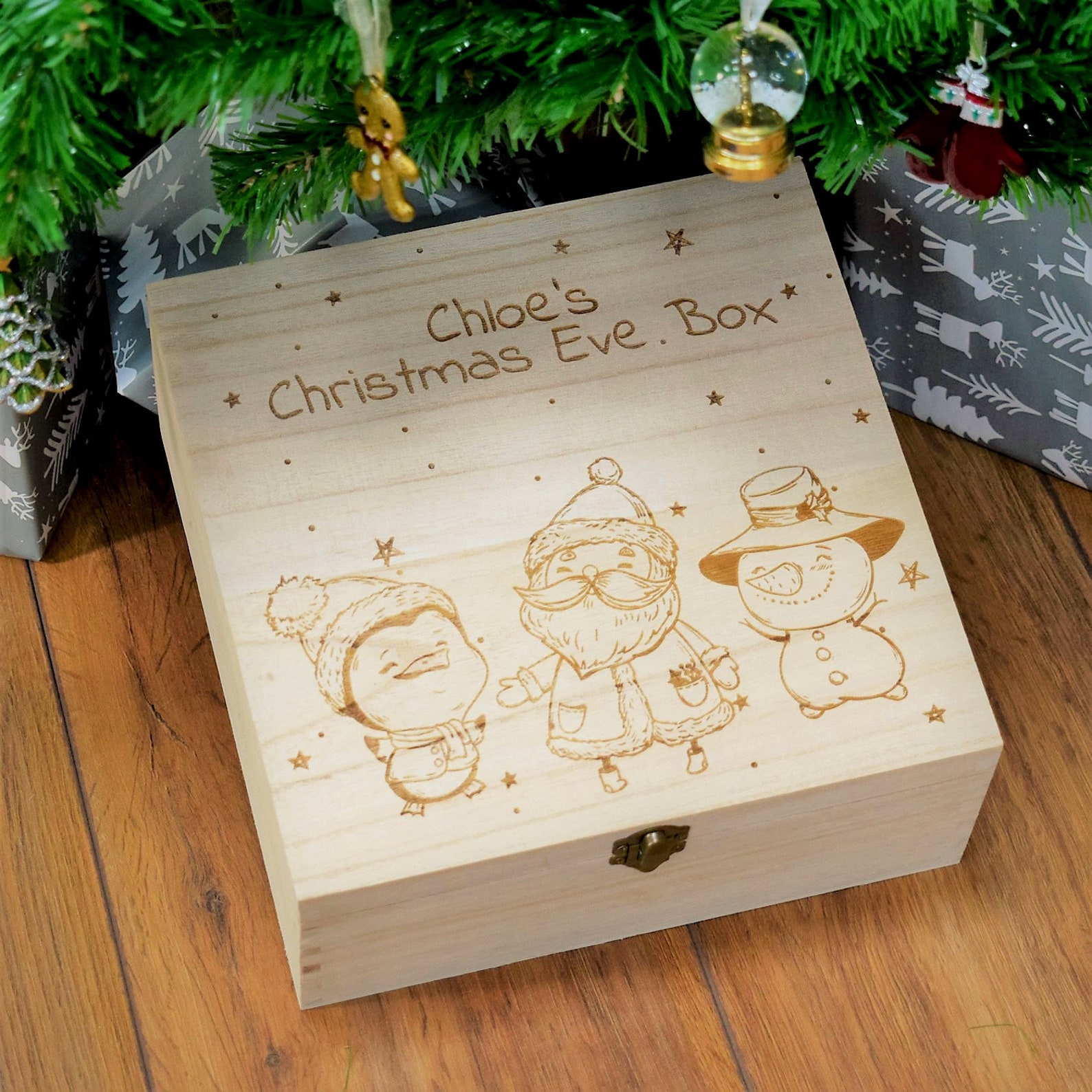Christmas Eve Box - Personalised Xmas Eve Boxes for Kids Large- 3 Sizes ...