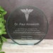 Glass Plaque for Doctors With Caduceus, Thank You Gift for Doctors ...