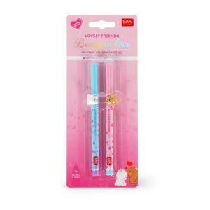 Legami Lovely Friends Beary in Love, lot de deux stylos gel - Encres ...