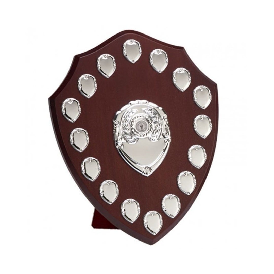 Personalised Engraved Wooden Annual Shield Award Corporate - Etsy