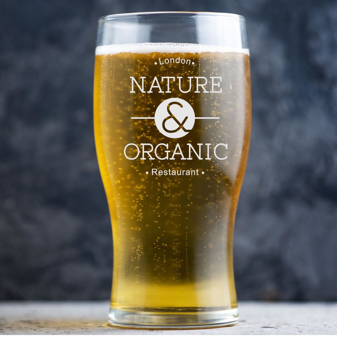 Engraved Beer Glass, Custom Beer Glass, Personalised Pint Glass, Beer ...