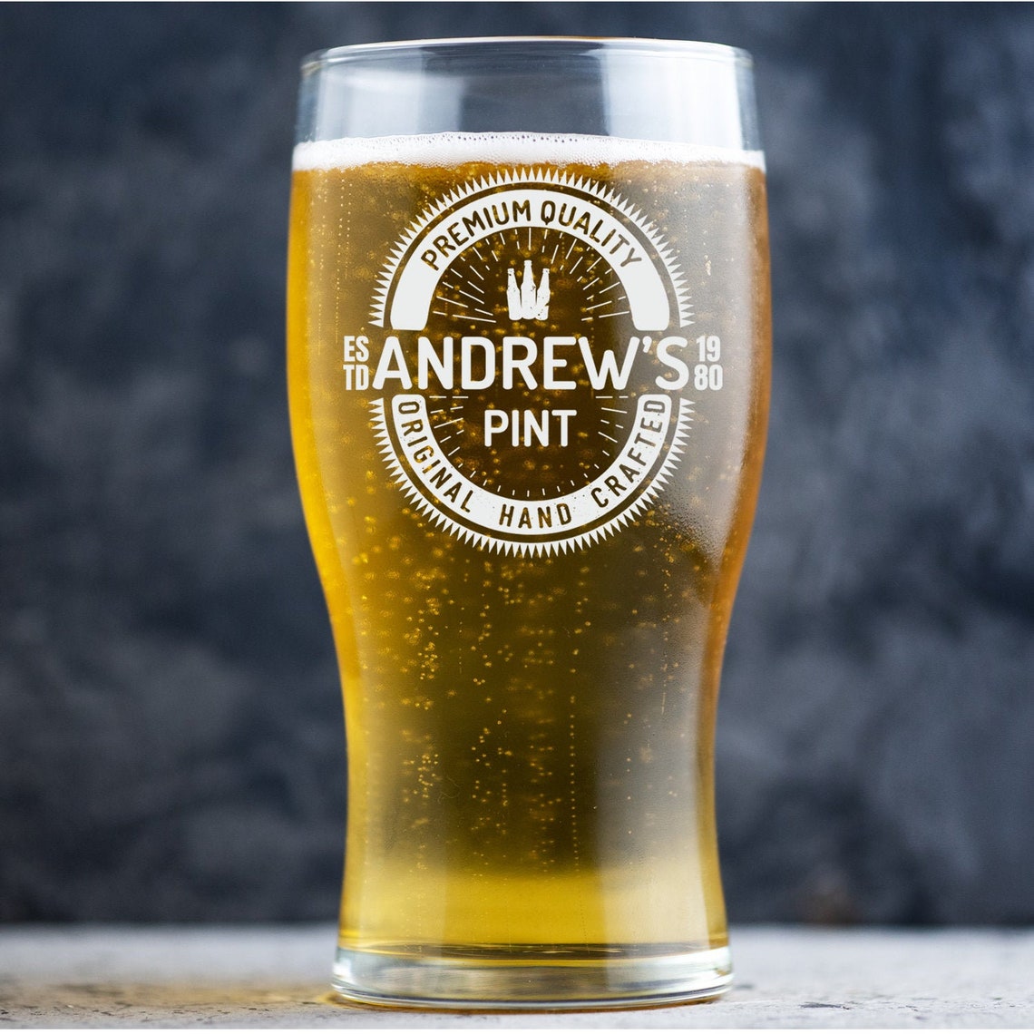 Personalised Pint Glasses Custom Beer Glass Engraved Pint - Etsy UK