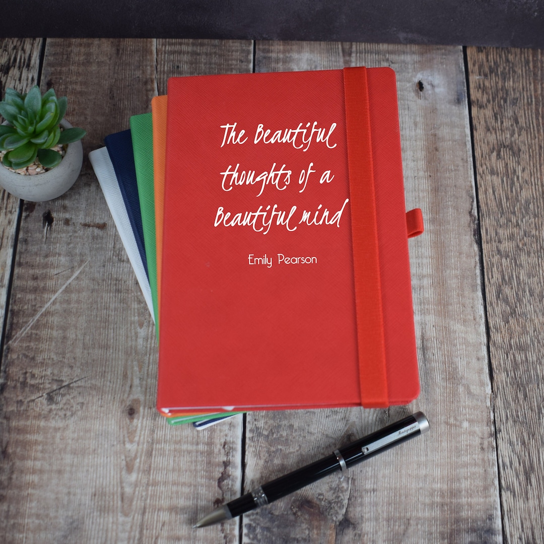 Beautiful Mind Personalised Notebook - Personalised Gifts, Journal ...