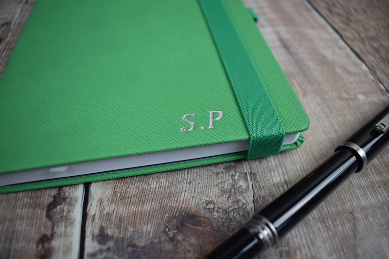 Personalised Embossed Notebook Personalized Initials - Etsy