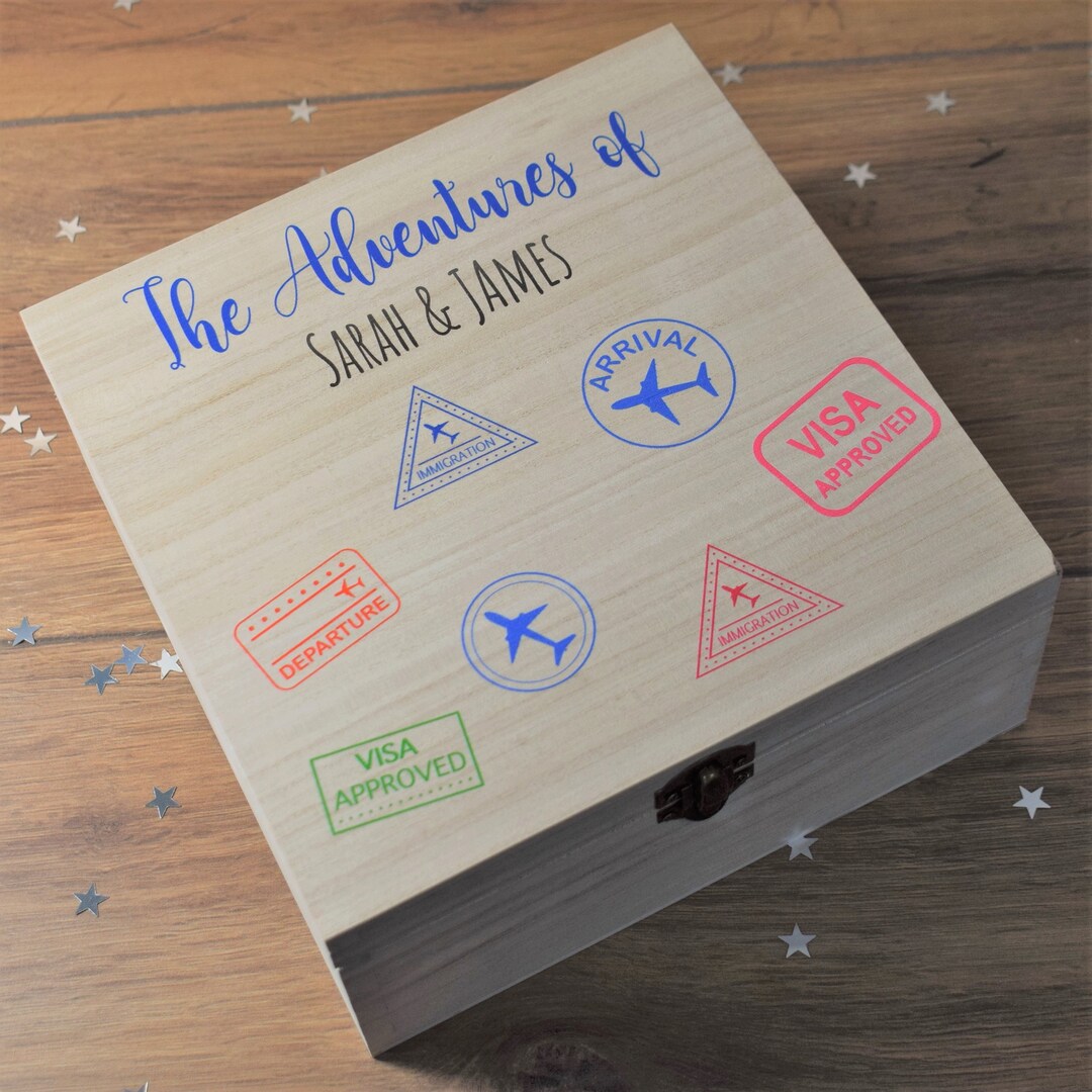 Bespoke Printed Adventure Keepsake Box - Adventure, Travels, Souvenirs ...