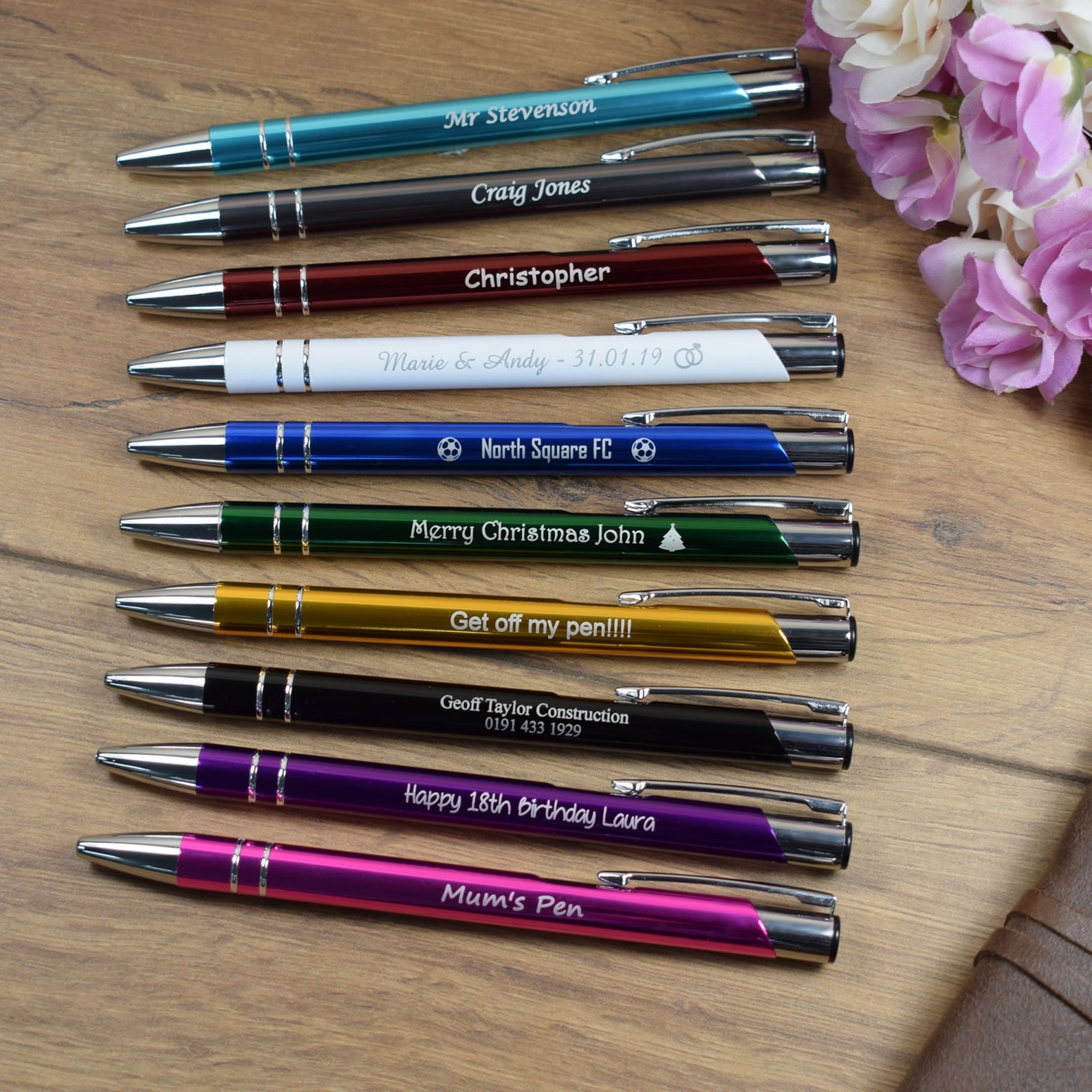 Personalised Pen Engraved Pen Engraved Ballpoint Pen | Etsy