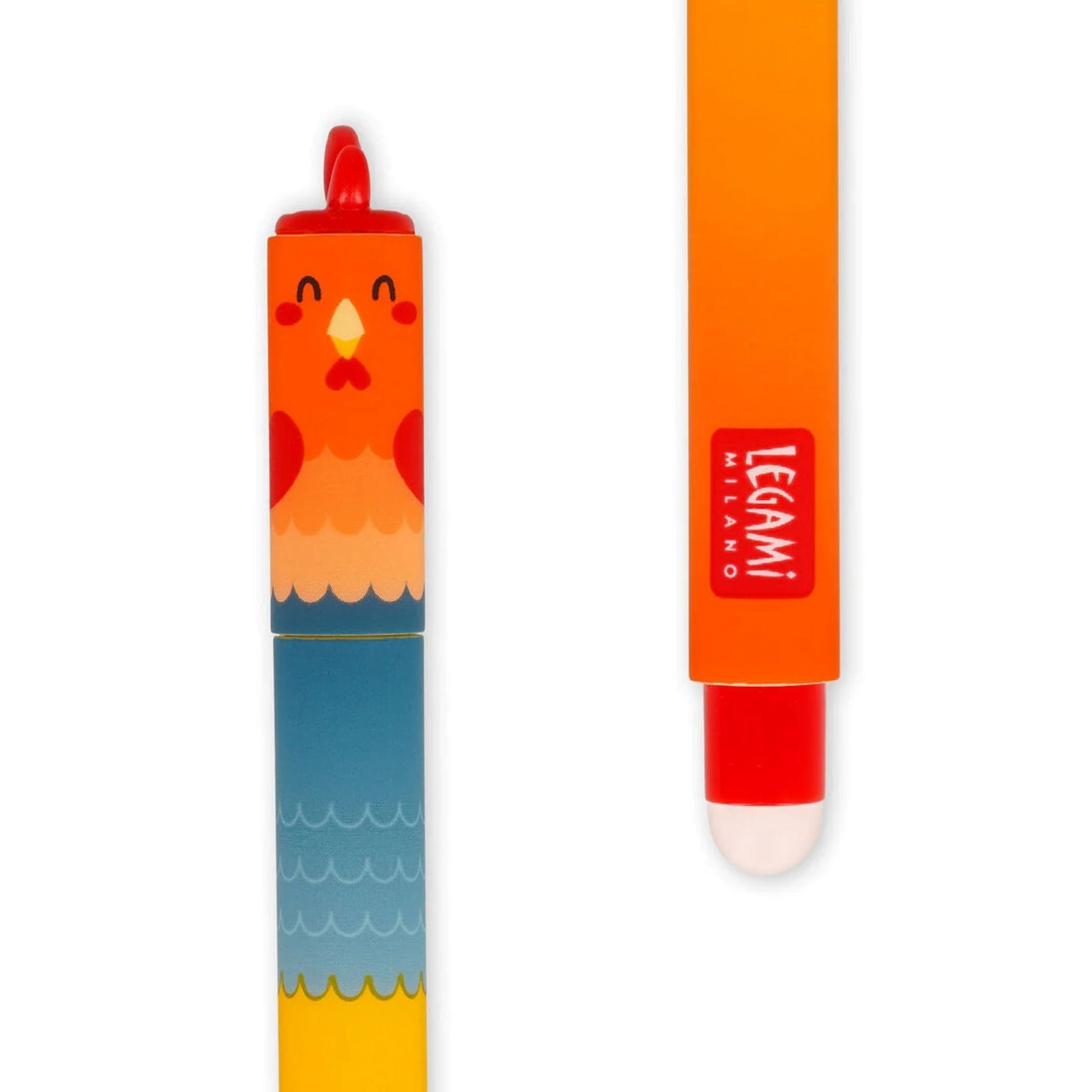 Legami Farm Animal Pens, Sweet Farm Animal Erasable Gel Pen Set of 4 ...