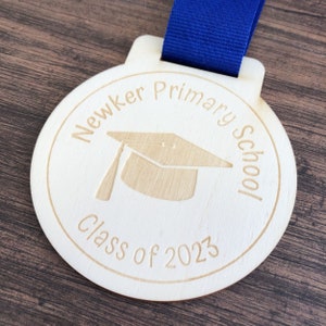 Personalised Graduation Gift Engraved Wood Graduation Medal ...