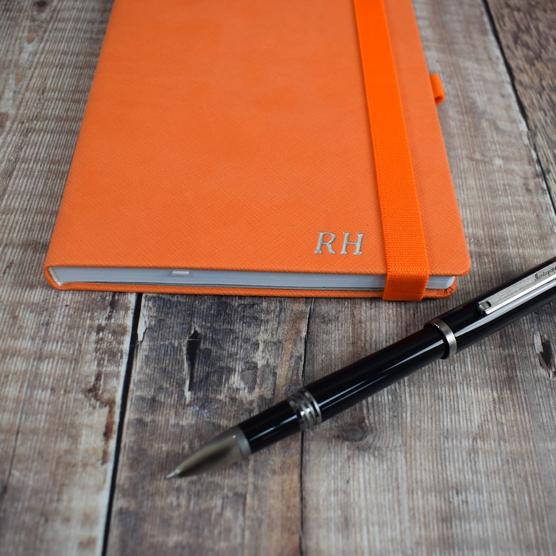 Personalised Embossed Notebook Personalized Initials - Etsy