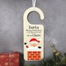 Santa Stop Here Personalised Door Sign Printed Wooden Hanger - Etsy UK