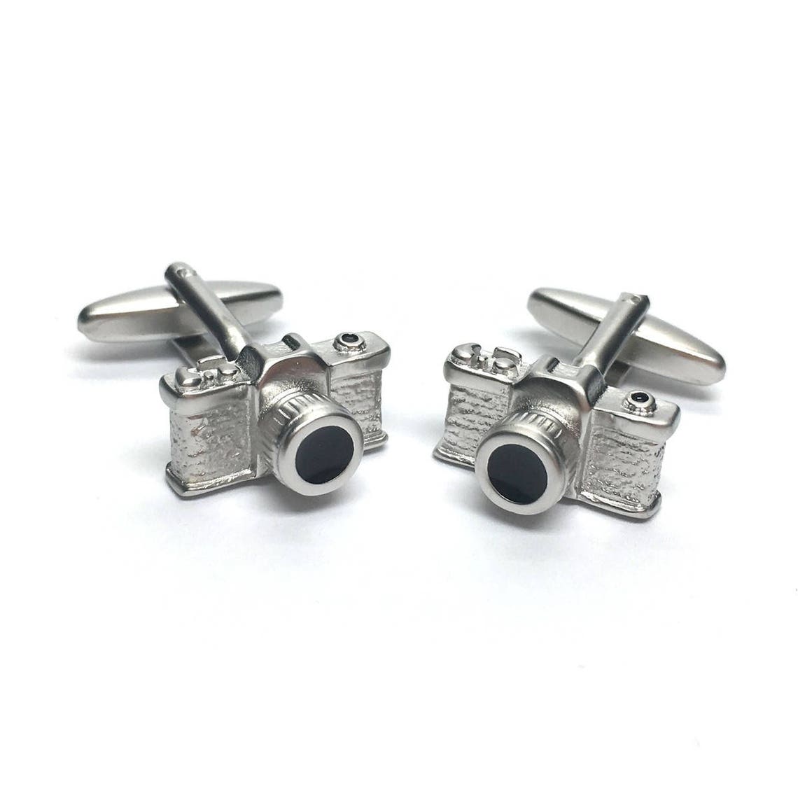 Wedding Chrome Camera Photographer Cufflinks & Engraved Gift Box ...