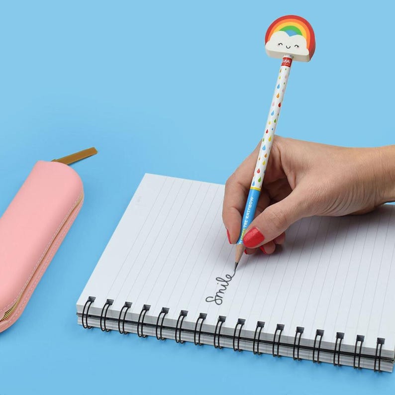 Legami Rainbow Pencil With Eraser - Rainbow Pencil, Legami Pencil ...