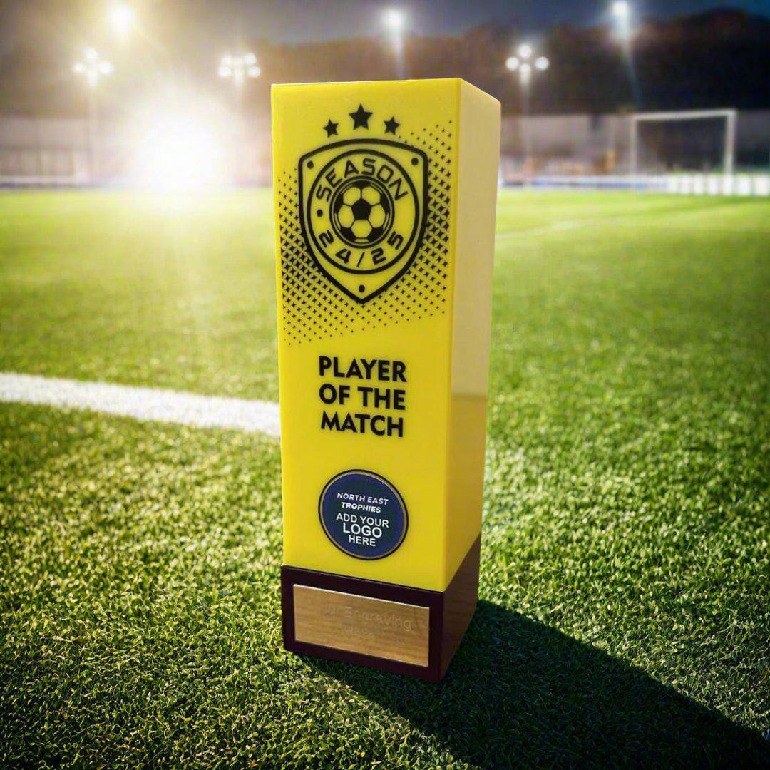 Personalised Football Trophy Season 24/25, Player of the Match Football ...
