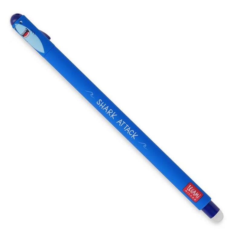 Legami Happy Shark Erasable Gel Pen – Blue Ink - Etsy