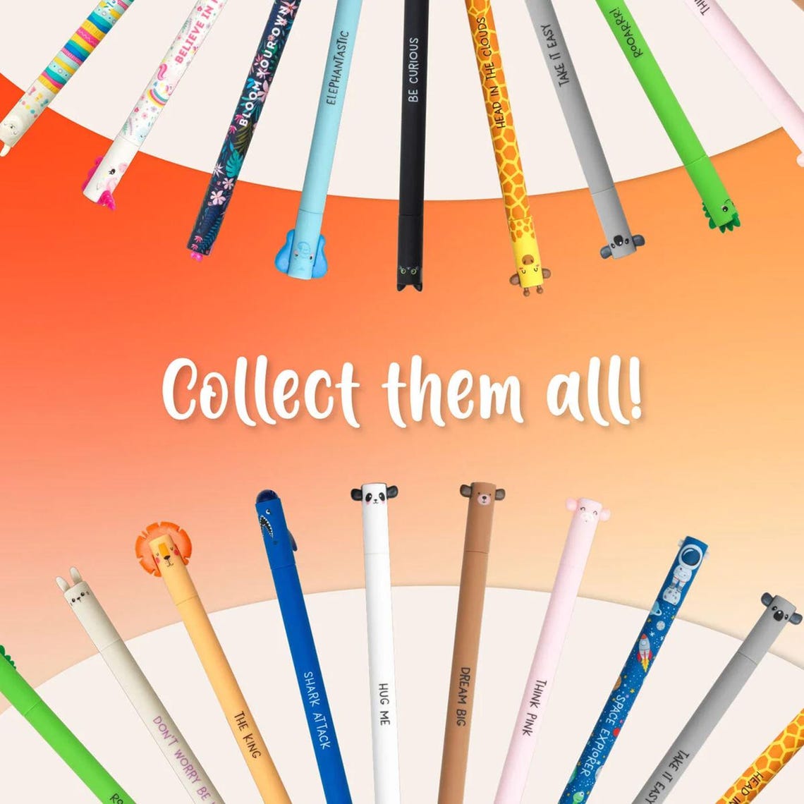 Legami Llama Erasable Gel Pen - Blue Ink - Etsy