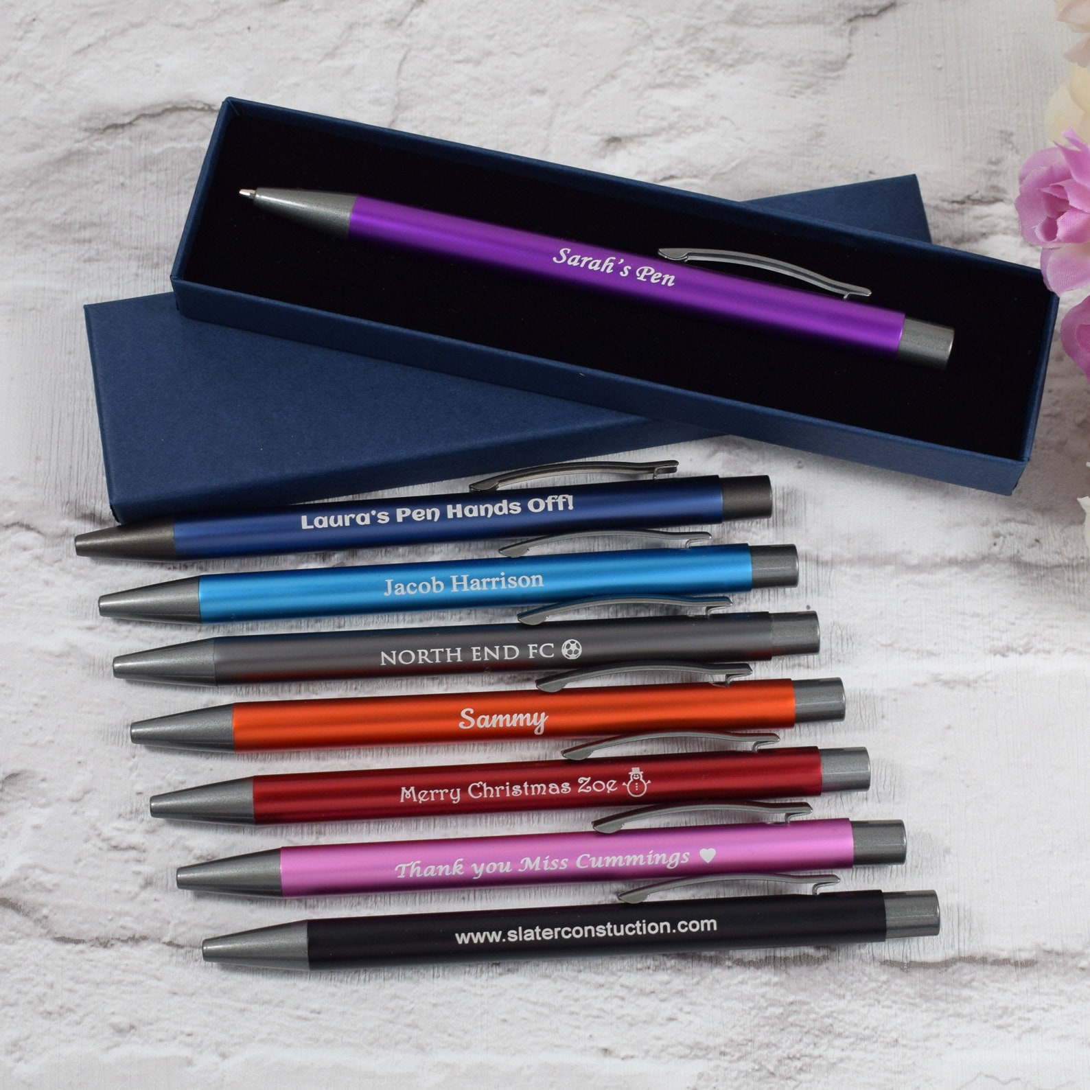 Personalisierte Stift, gravierte Stift, personalisierte Kugelschreiber ...