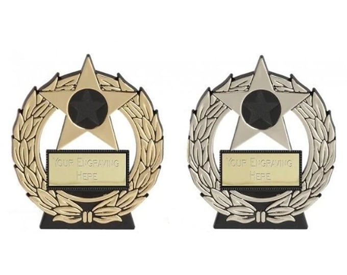 Personalised Engraved Trophy Plate, Metal Engraved Plate Personalised ...