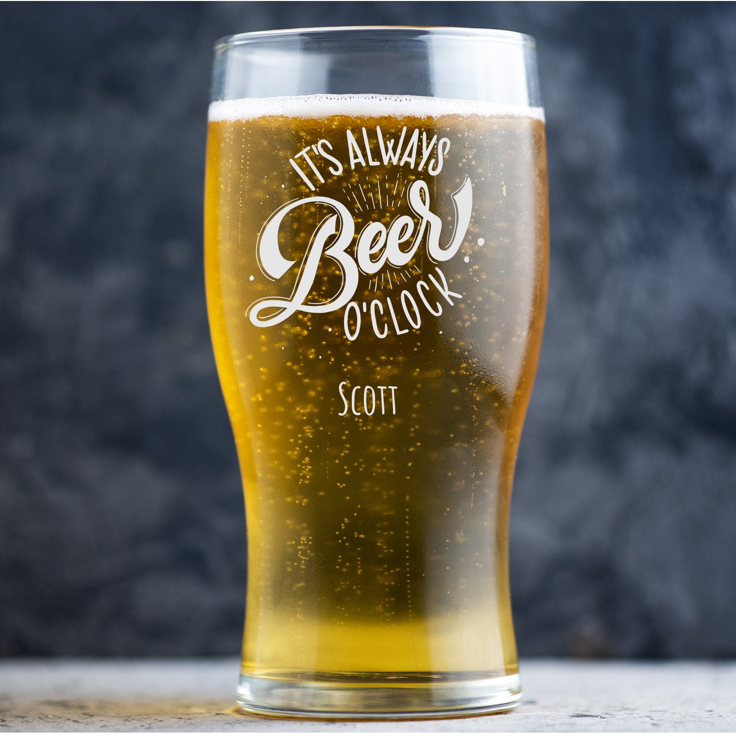 Custom Beer Glass Personalised Beer Glass Groomsmen Gift | Etsy