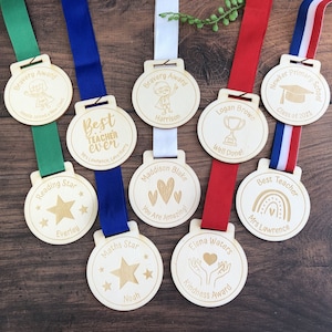 Personalised Graduation Gift Engraved Wood Graduation Medal ...