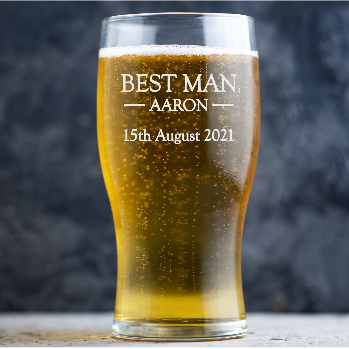 Engraved Pint Glass, Custom Beer Glass, Groomsmen Gift - Etsy