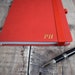 Personalised Embossed Notebook - Personalized Initials Journal, A5 ...