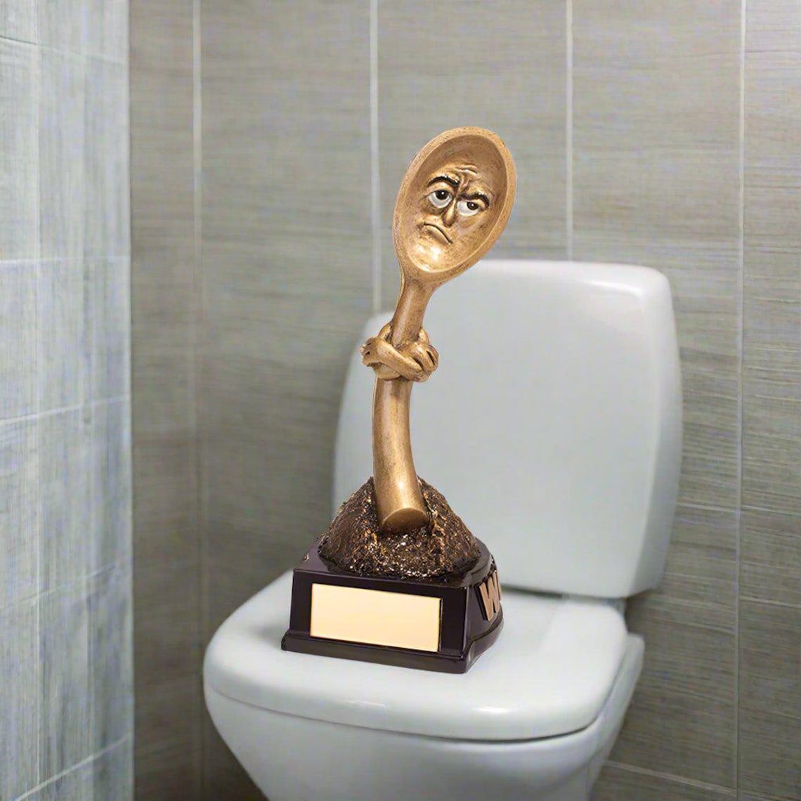 Engraved Wooden Spoon Novelty Trophy Award, FREE PERSONALISATION, Booby ...