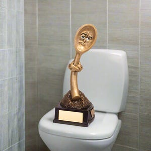 Engraved Wooden Spoon Novelty Trophy Award, FREE PERSONALISATION, Booby ...