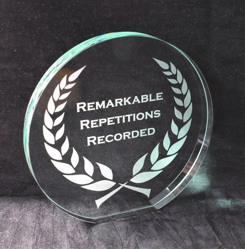 Personalised Engraved Poppy Jade Glass Corporate Trophy Award - Etsy