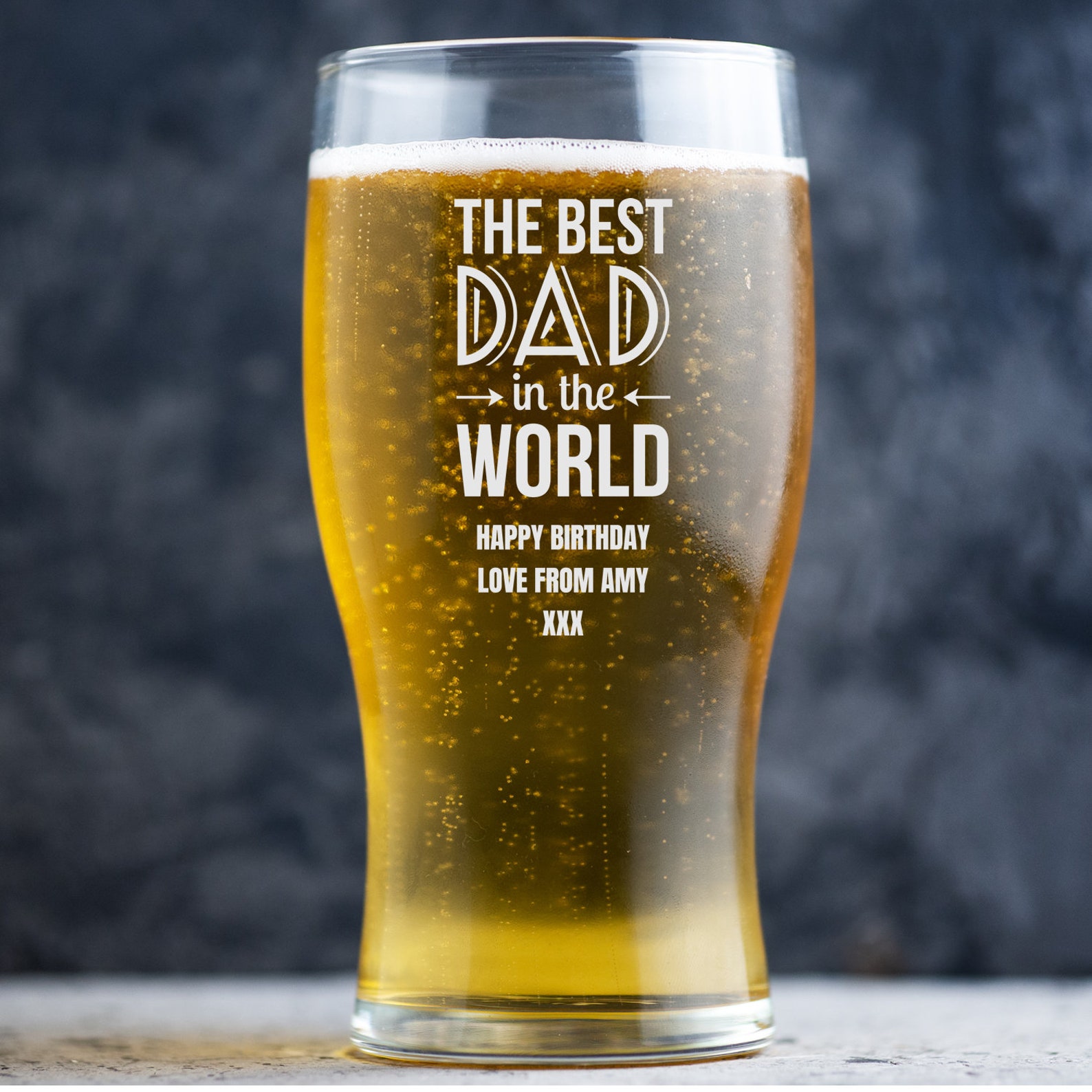 Personalised Beer Glass, Custom Beer Glass, Engraved Pint Glass, Beer ...