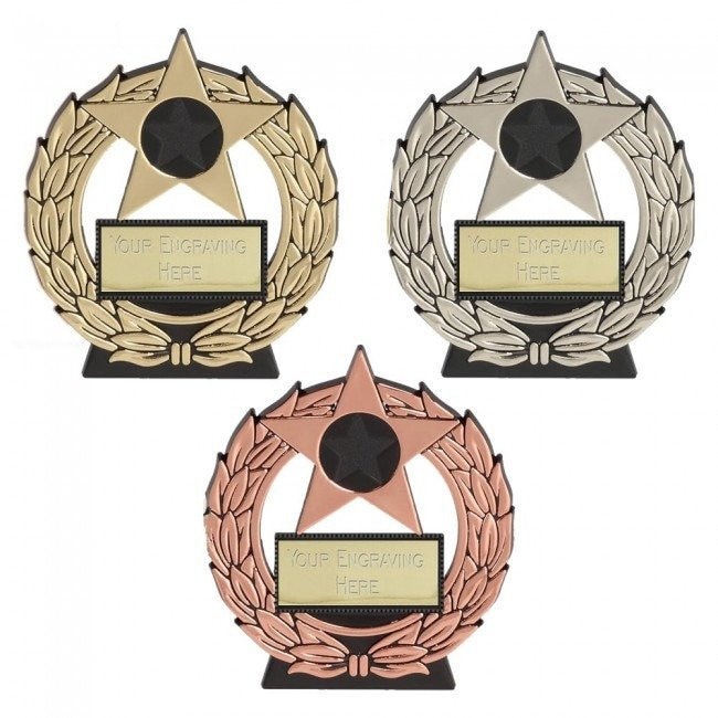 Cheap Trophy Budget Metallic Plaque Awards Gold Silver & - Etsy