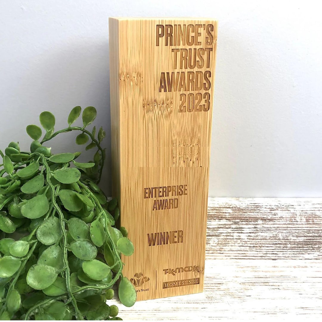 Personalised Corporate Awards - Sustainable Bamboo Pillar Trophy Award ...