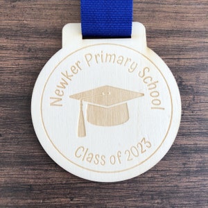 Personalised Engraved Wooden School Medals 8cm | School Medal L ...