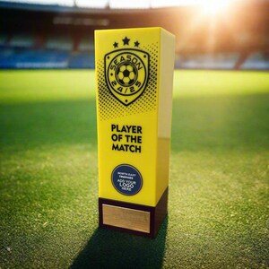 Personalised Football Trophy Season 24/25, Player of the Match Football ...