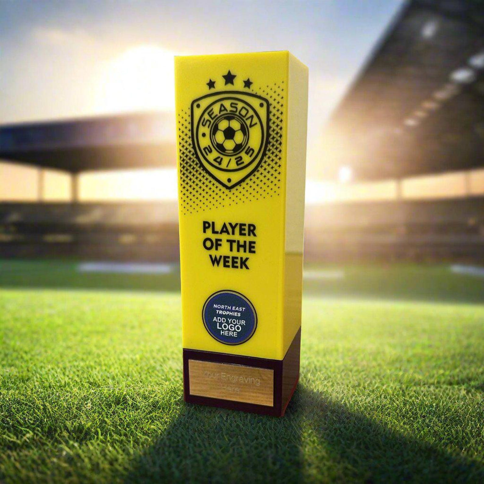 Personalised Football Trophy, Player of the Week Award Season 24/25 ...