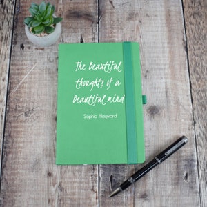 Beautiful Mind Personalised Notebook - Personalised Gifts, Journal ...