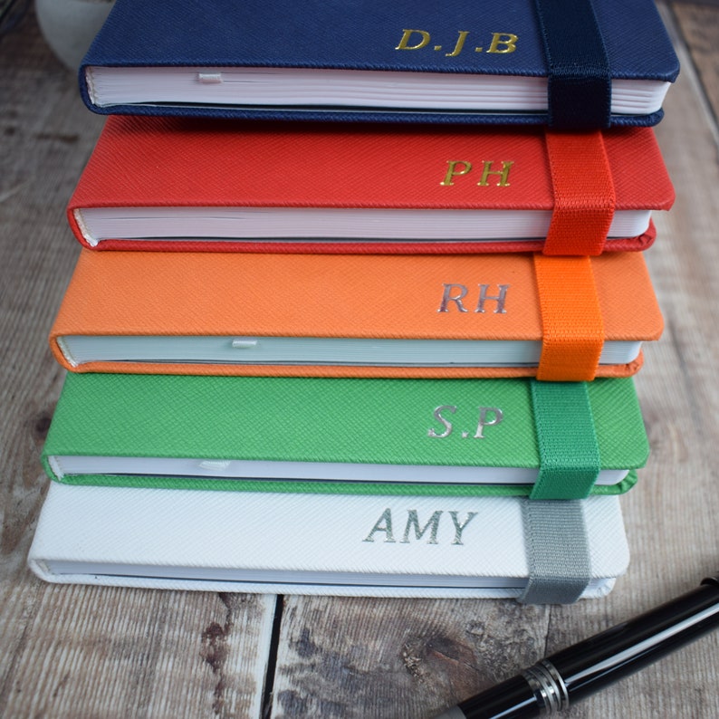 Personalised Embossed Notebook - Personalized Initials Journal, A5 ...