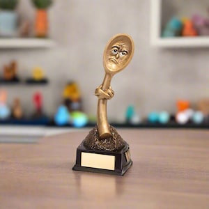 Engraved Wooden Spoon Novelty Trophy Award, FREE PERSONALISATION, Booby ...