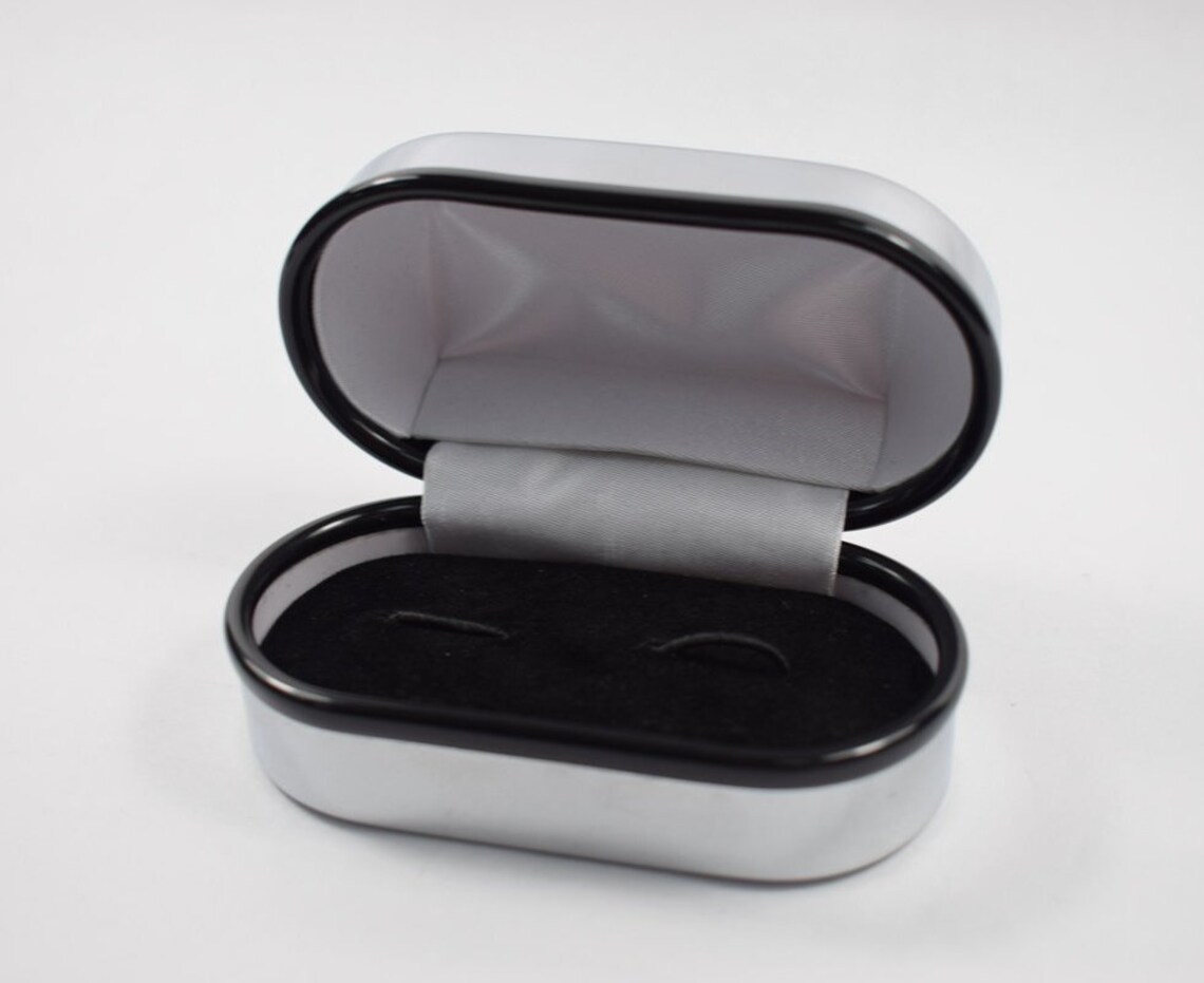 Personalised Engraved Chrome Cufflink Box/case Wedding - Etsy