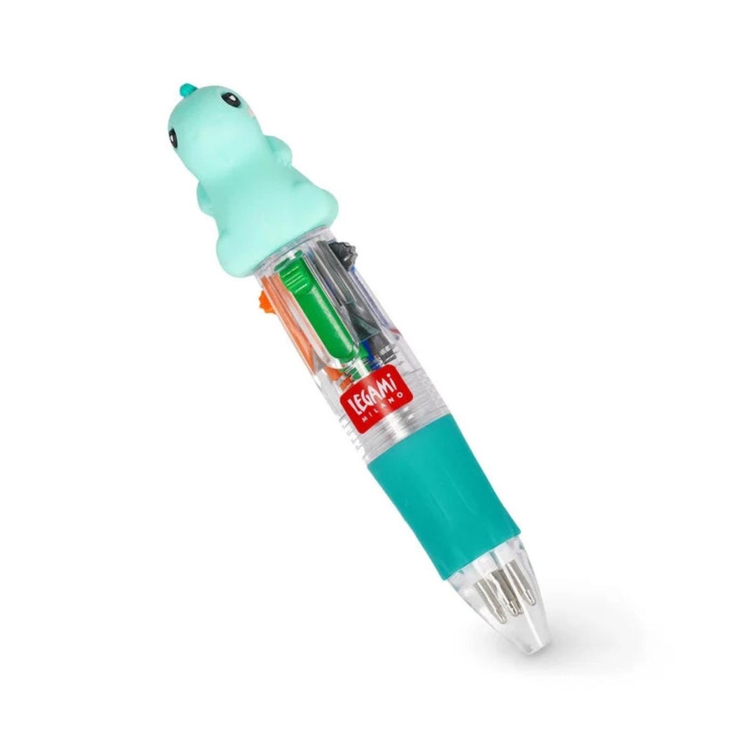 Legami Mini 4-colour Magic Ballpoint Pen - Dinosaur, Oldschool Pens ...
