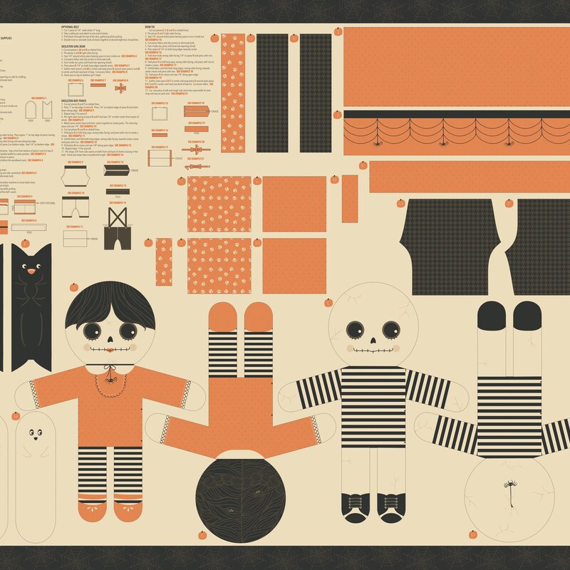 Halloween Quilt Panels - Etsy