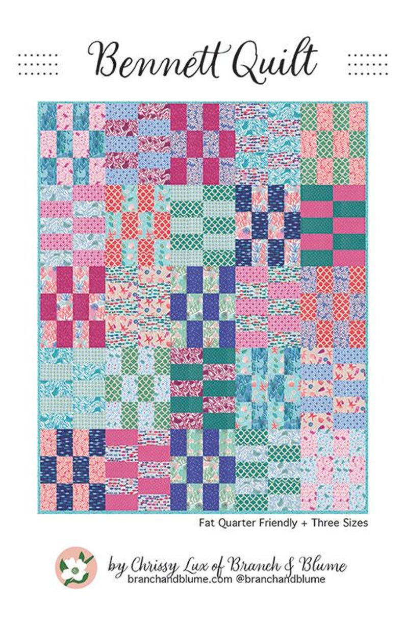 Bennett Quilt Pattern by Chrissy Lux for BRANCH & BLUME, BNB 2510 - Etsy