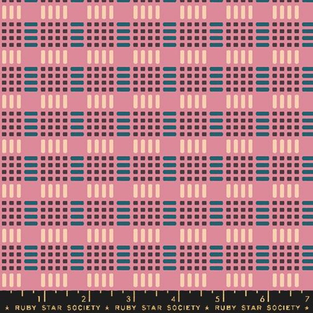 Geometry Plum -parallel Geometrics Novelt Waffle Checks by Ruby Star ...