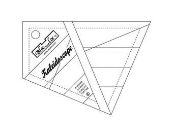 Bloc Loc Half Rectangle Triangle HRT Large Ruler Set 2:1 Ratio 4.5 X 8. ...