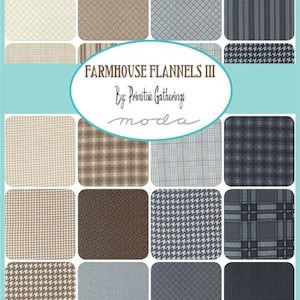 Farmhouse Flannels III Layer Cake by Primitive Gatherings for Moda, 10 ...