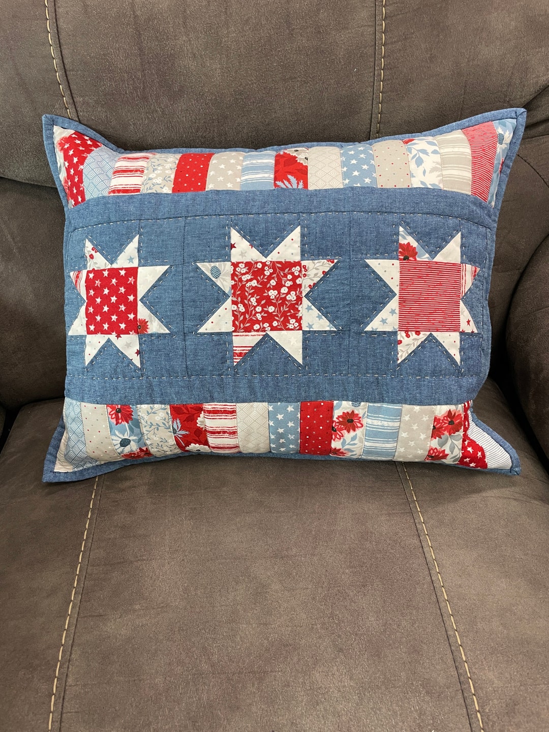 Simply Starry Pillow Quilt Kit - Etsy