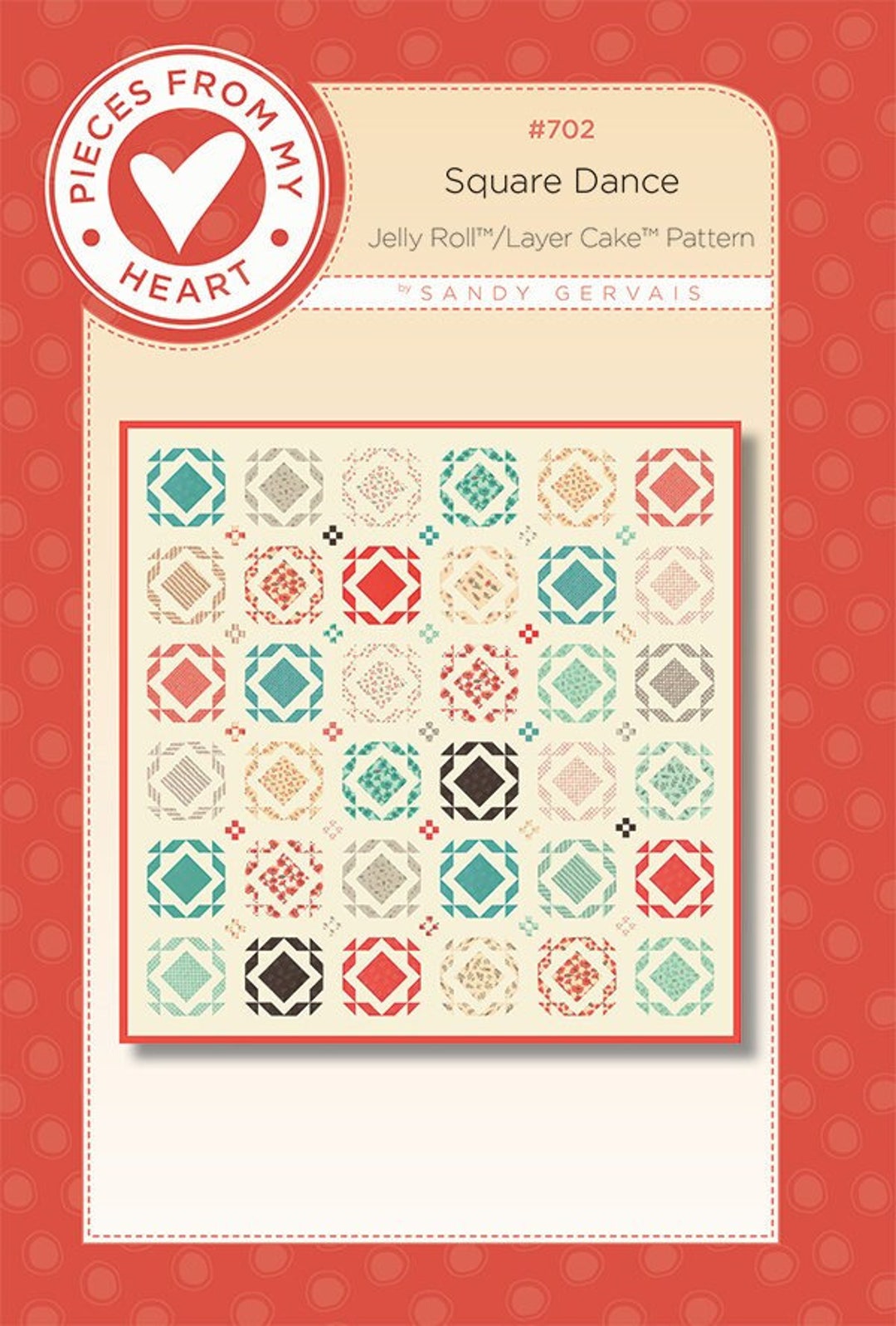 Square Dance Pattern by Pieces From My Heart, PH 702 - Etsy